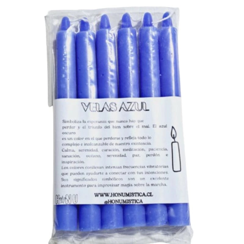 GENERICO Pack de 6 velas Azules | falabella.com