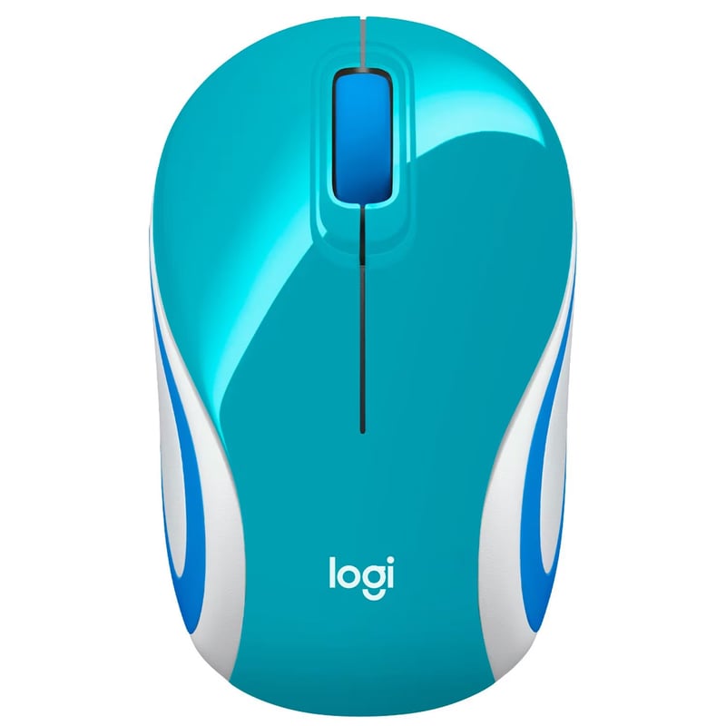 LOGITECH Mouse Inalámbrico Logitech M187 Celeste | falabella.com