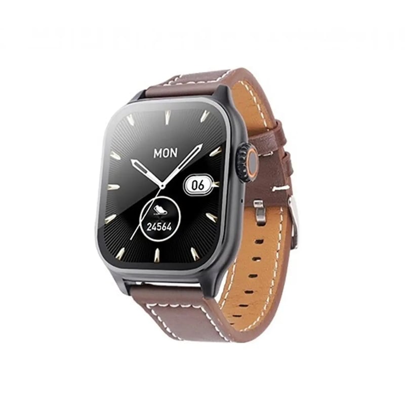 HOCO Smartwatch Reloj Inteligente Hoco Y17 Ip67 Correa de Cuero Black ...