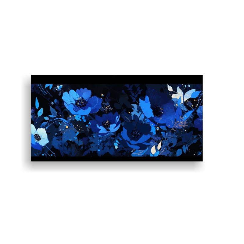 GENERICO Pintura Decorativa En Estilo Neonoir Con Colores Negro Y Azu ...