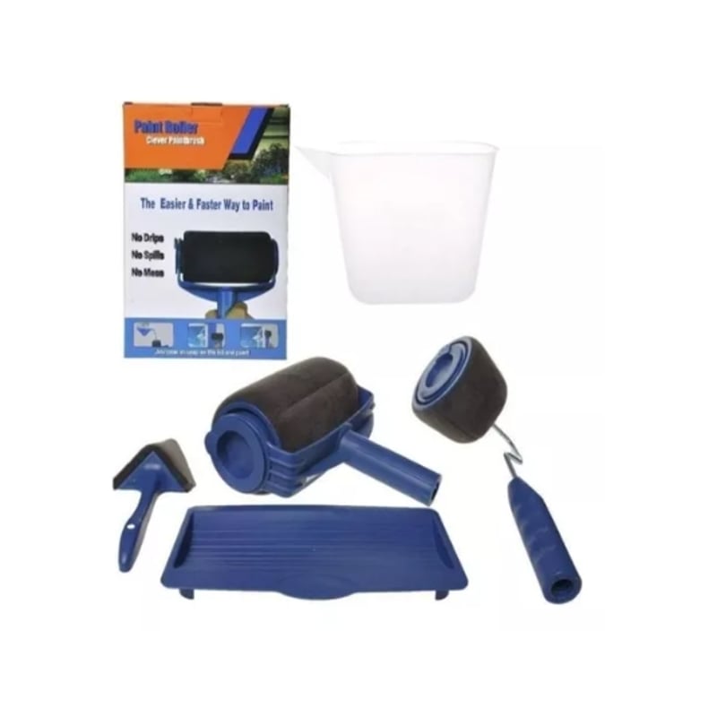 GENERICO Rodillo Para Pintar Fácil - Set Facil Antiderrame Recargable 6 ...