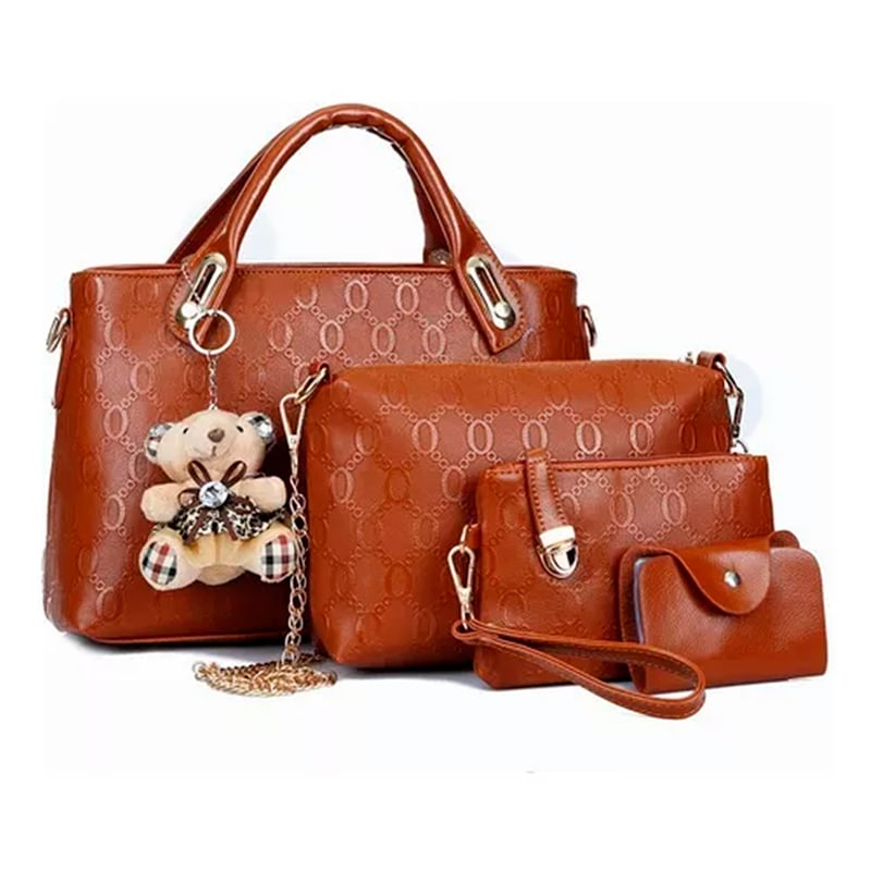 ESHOPANGIE Set 4 Bolsas Mujer Moda Dama Crossbody Cosmetiquera ...
