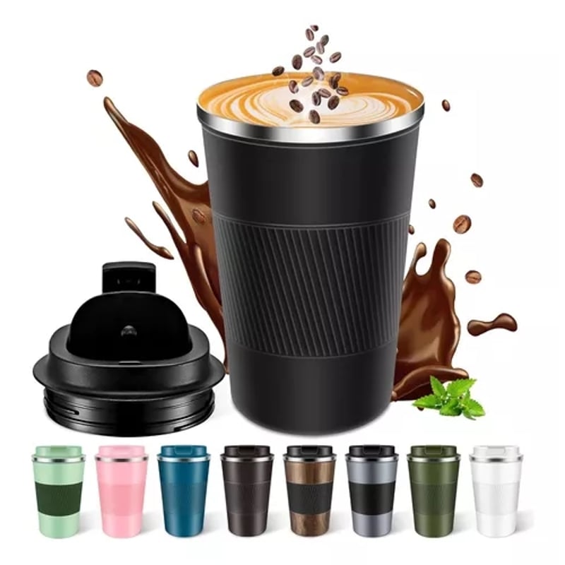 GENERICO Termo Para Cafe Vaso Térmico Mug 380ml 13oz Sellable Portáti ...