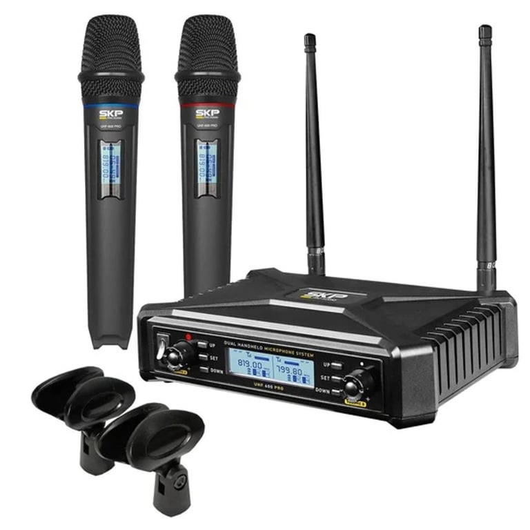 SKP Microfonos Inalambricos Profesionales SKP UHF 600 Pro | falabella.com