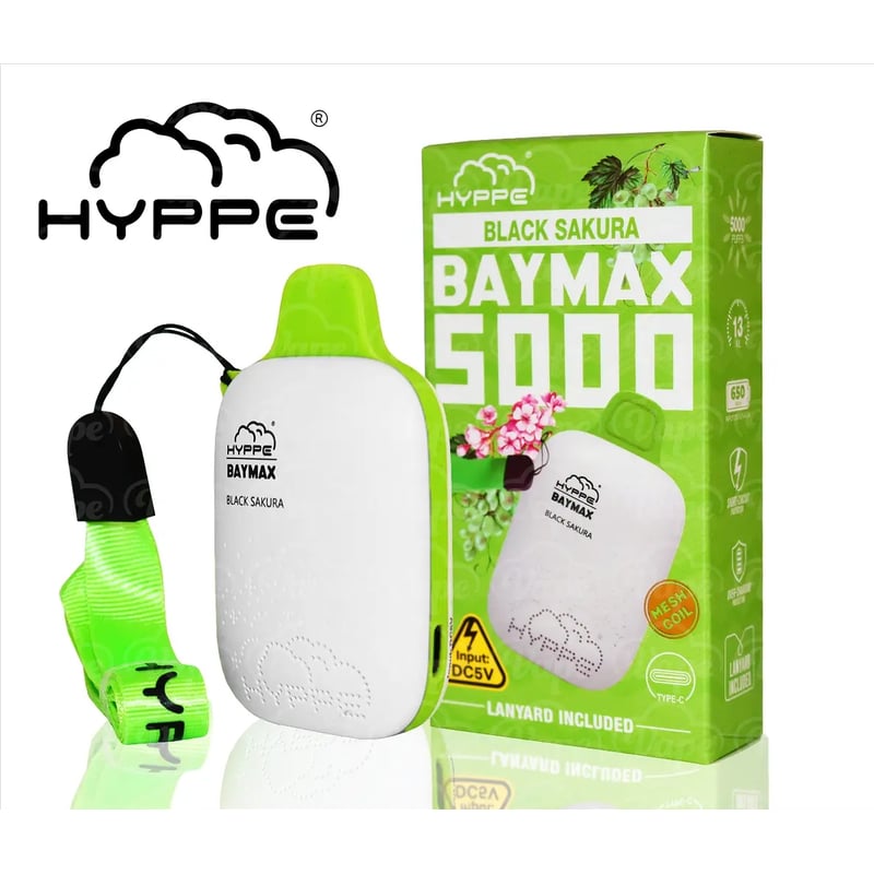 GENERICO Hyppe Baymax - 5000 Puffs Sakura Black 6% | falabella.com