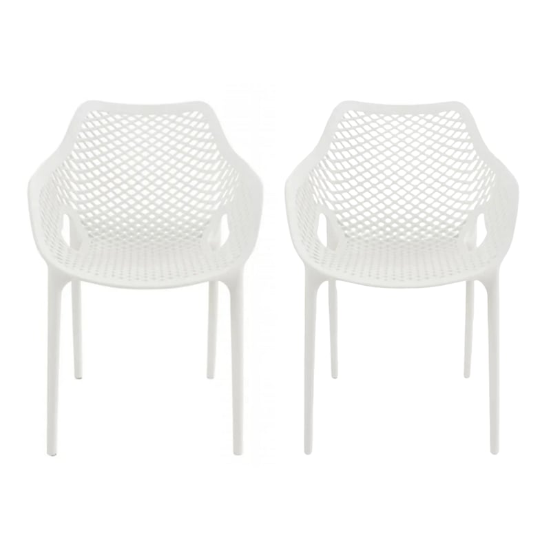 GENERICO Pack 2 Butaca Silla con Apoyabrazos Polipropileno City ...