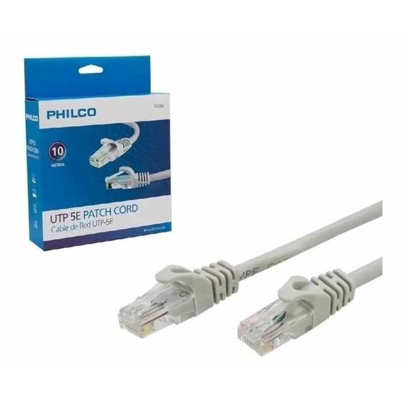 GENERICO Cable De Red Utp 5e 10metros Philco Patch Cord | falabella.com