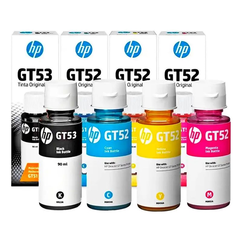HP Pack 4 Tintas Hp Gt53/gt52 Original Gt5820 Ink Tank 315/415 ...