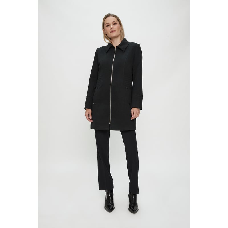 MA GRIFFE Chaqueton Liso Negro Magriffe | falabella.com