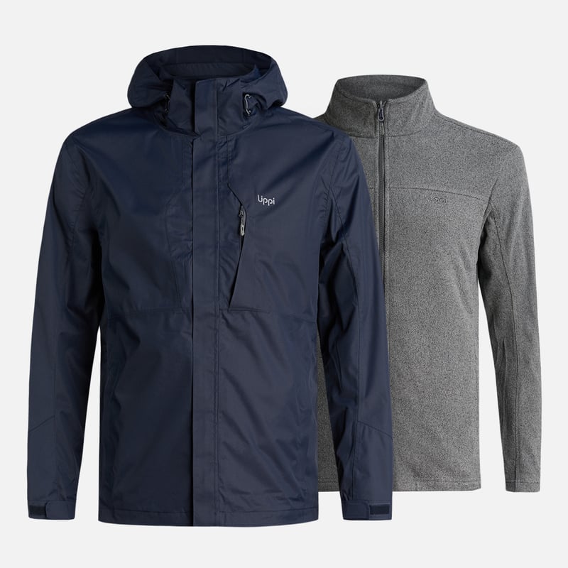 LIPPI Chaqueta Hombre Tres Cruces Fusion-3 Hoody Jacket Azul Marino ...