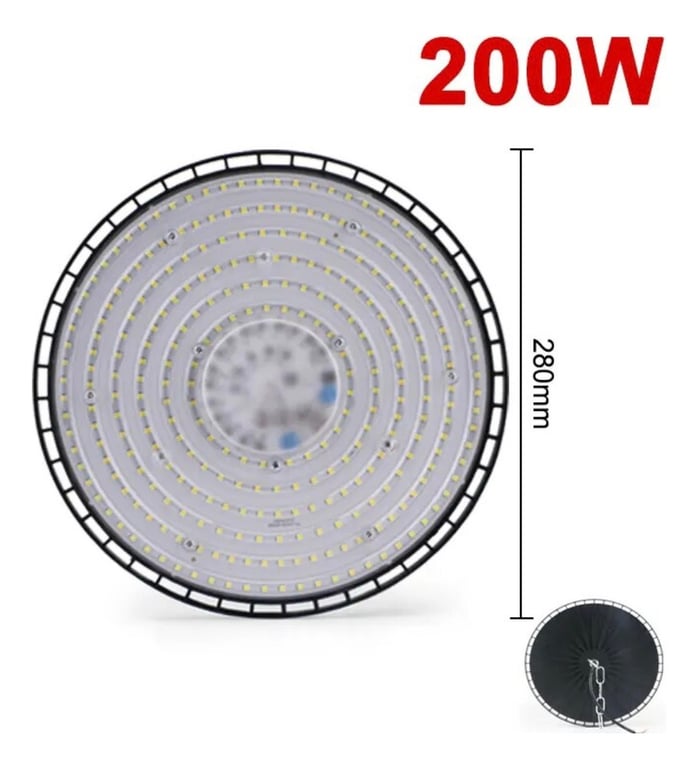Foco Plafon Led Ufo 200w Campana Techo Industrial Luz Fría | Sodimac ...