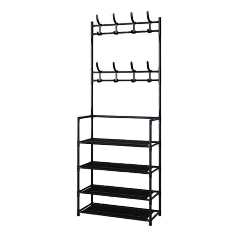 IMPORTCLICK Rack Estante Organizador Colgador 4 Niveles Negro ...