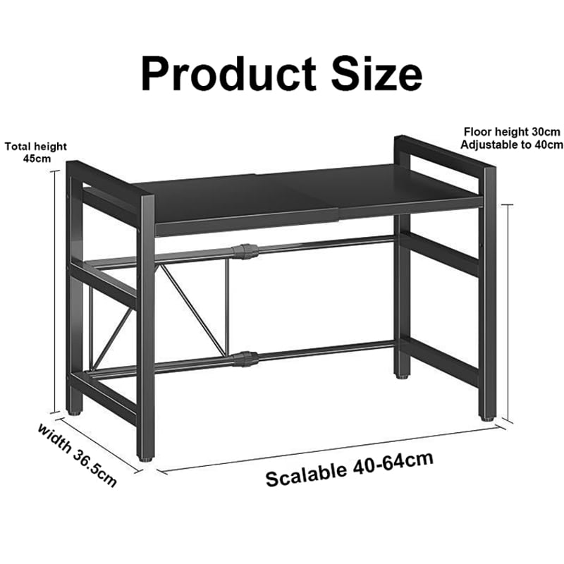 U BUY Estante Repisa Extensible Horno Microondas Rack Organizador ...