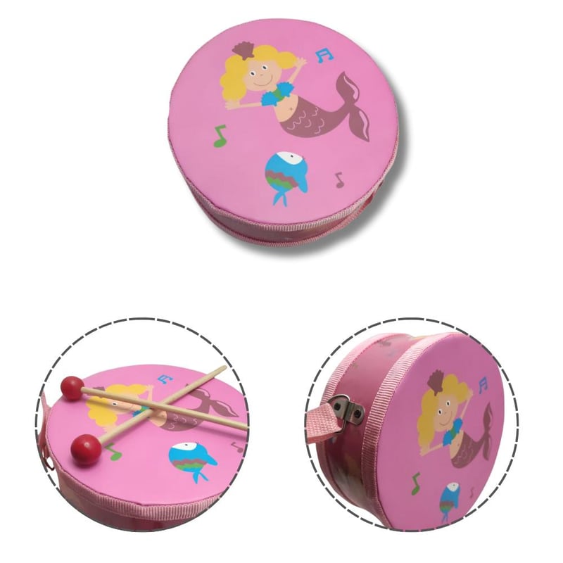 ARTIDIX Tamboril musical infantil diseño de sirena PB-C8 | falabella.com