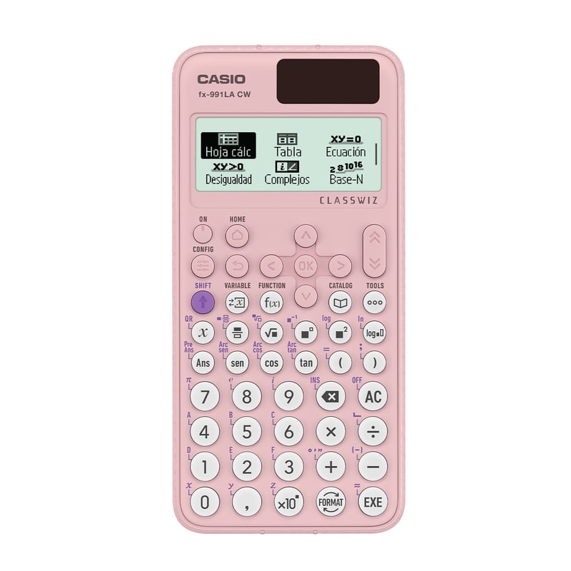 CASIO Calculadora Científica Classwiz Fx-991LA CW Color Rosa ...