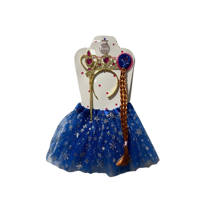 GENERICO Disfraz De Ana Frozen Tutu Corona Varita Y Trenza | falabella.com