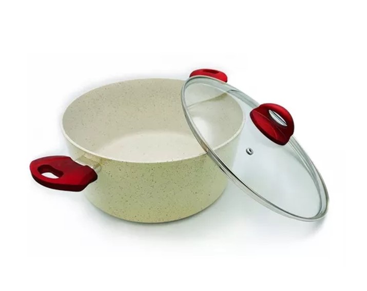 CACEROLA DE CERAMICA MARMOLEADA ANTIADHERENTE 28CM | Sodimac - Falabella