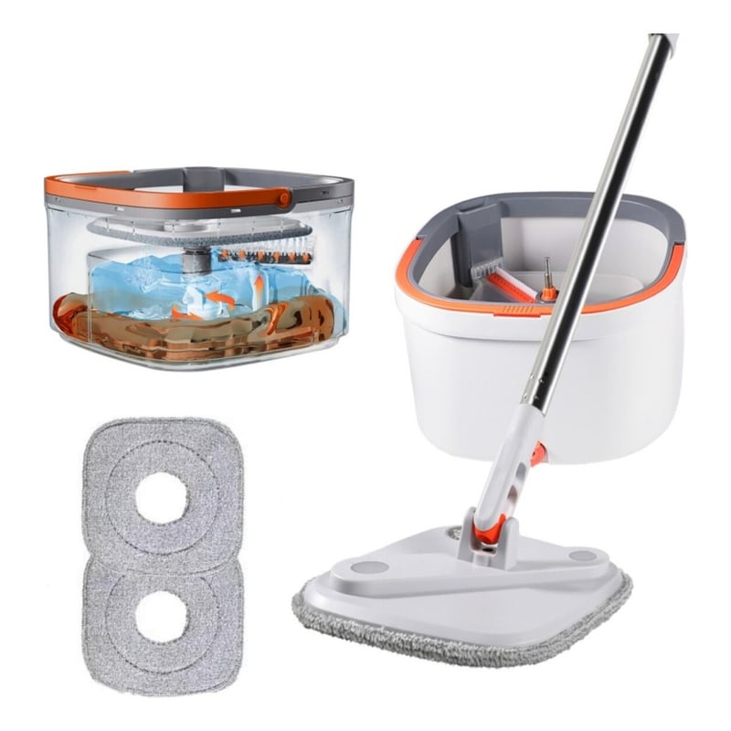 Mopa Separa Agua Limpia Sucia Automatico Super Mop 360 | Sodimac ...