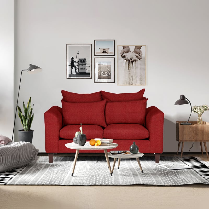 CASA WOW DECO SOFA ASTURIAS 2C ROJO | falabella.com