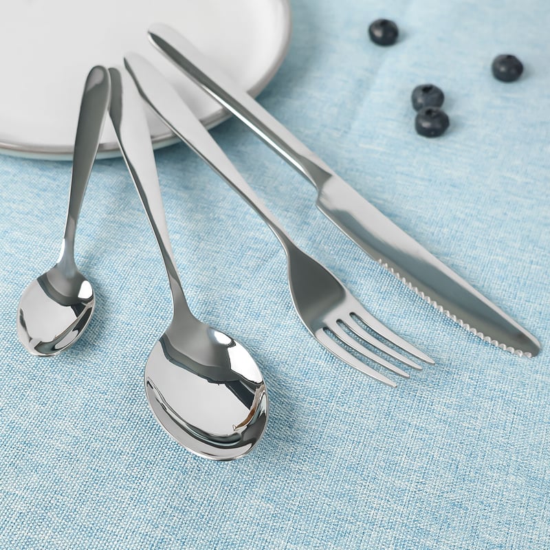 DANNY HOME Set de 24 Cubiertos Acero Inoxidable Titanium Coated Danny ...