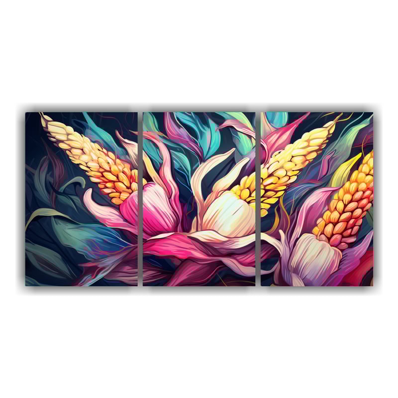 GENERICO Pinturas Decorativas De Concepto En Lienzo: Maíz En Colores ...