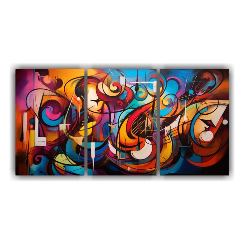 Pinturas Abstractas De Emociones Ilustración De Pintura Abstracta De