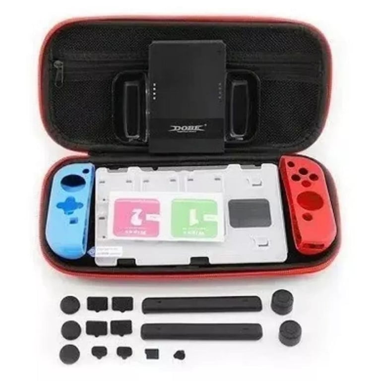 INVENCIBLE KIT PROTECTOR NINTENDO SWITCH BOLSO LÁMINA GRIP CASE JOY ...