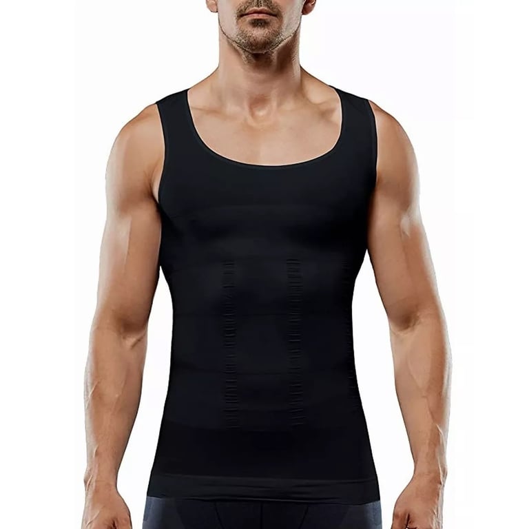 EDWINAYY Camiseta Polera Faja Reductora Compresora Modeladora Hombre ...