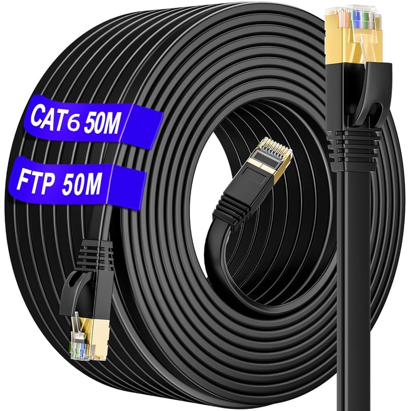 KUANGYE Impermeables Exteriores Cable Ethernet Cat6 De 50m con Conectores RJ45 | falabella.com