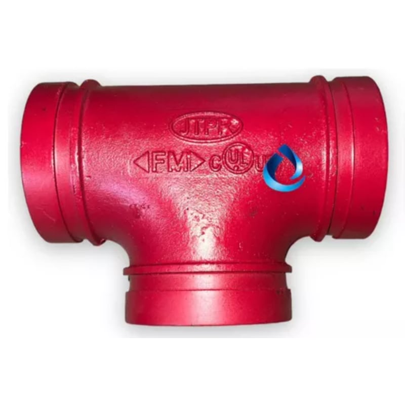 GENERICO Tee Ranurada 2 1/2 Pulgadas Ul/fm Red Contra Incendios ...