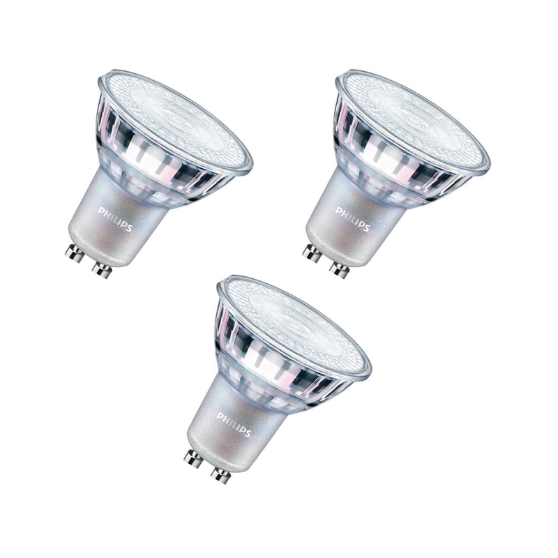PHILIPS Set 3 Dicroica Philips Led Premium Gu10 7w Dimerizable Luz ...