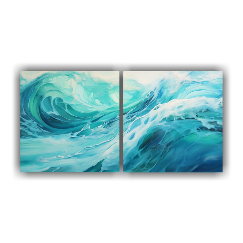 GENERICO Pinturas Creativas Estéticas De Dos Lienzos De Tela: La Ese ...