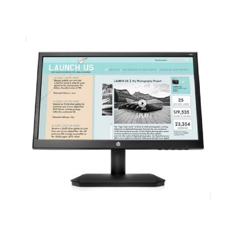HP Monitor HP V190 18.5" (1366x768) VGA 60 Hz Plano Negro (Reacond ...