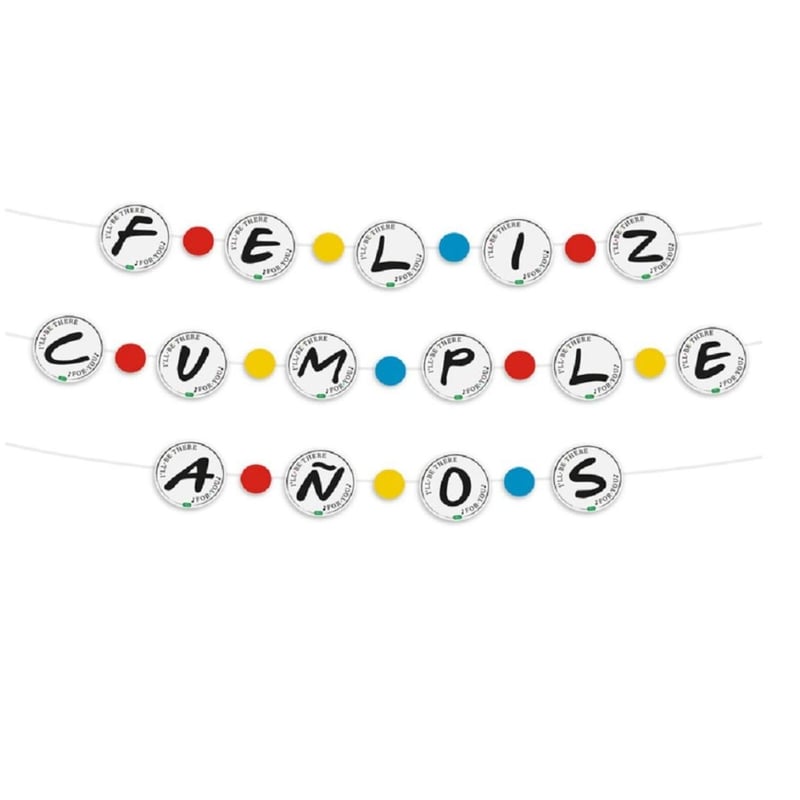 SM Guirnalda Letrero Feliz Cumpleaños De Friends Cotillón | falabella.com