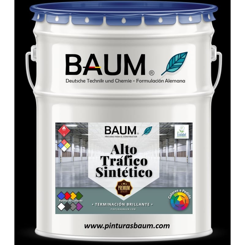 BAUM PINTURA ALTO TRAFICO SOLVENTE BLANCO Baum | falabella.com
