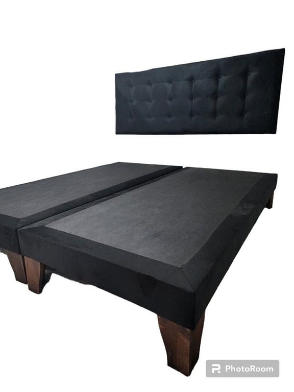 GENERICO base de cama con respaldo de 2 plaza | falabella.com