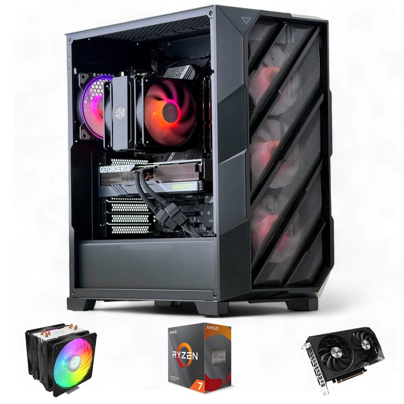 HYPERPC PC GAMER AMD RYZEN 7 5800x 32Gb 1Tb RTX 4060 Ti WiFi Air ...