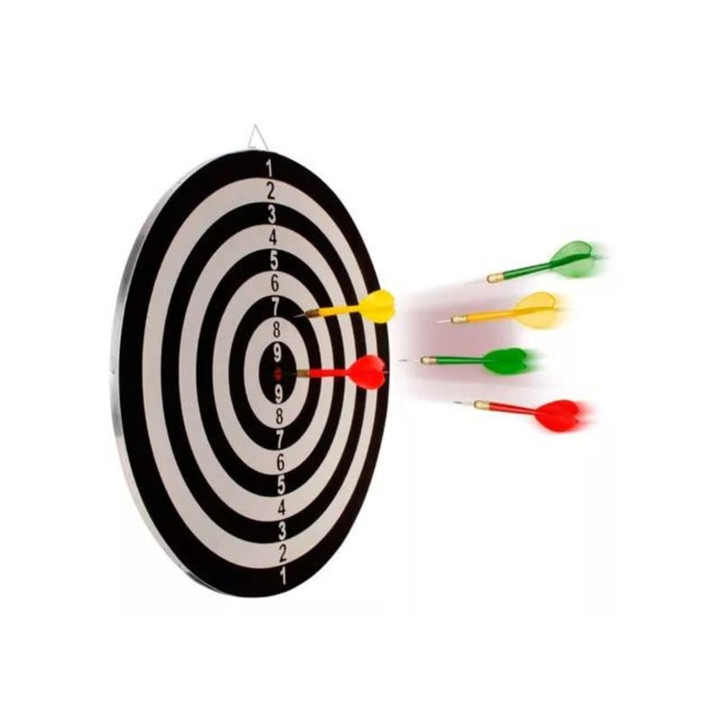 GENERICO Juego De Dardos Tiro Al Blanco Tablero Reversible 41 Cm ...