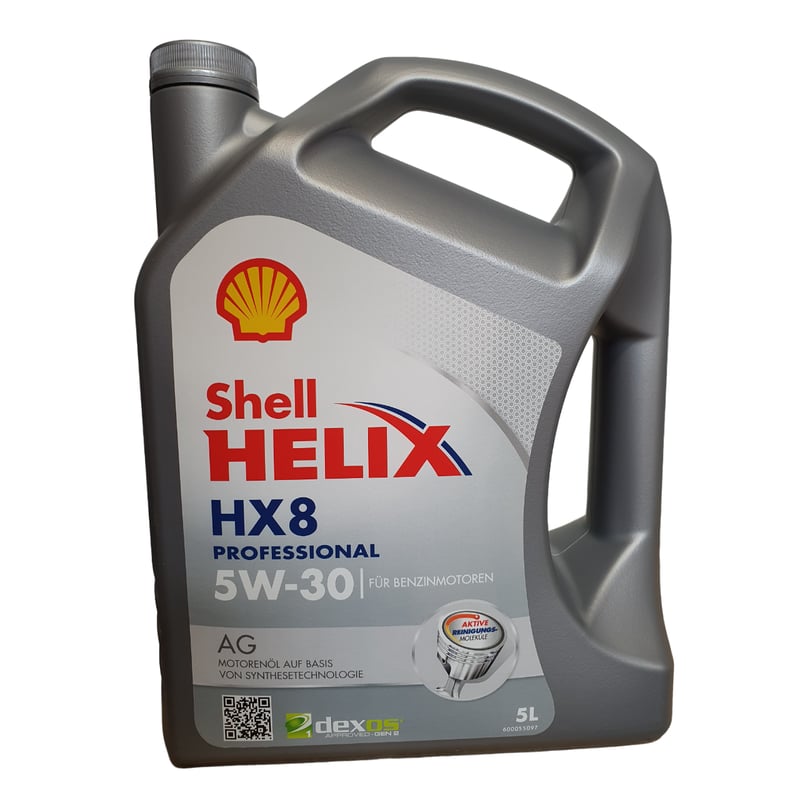 SHELL Aceite de Motor Shell Helix HX8 Professional AG 5W-30 5L ...