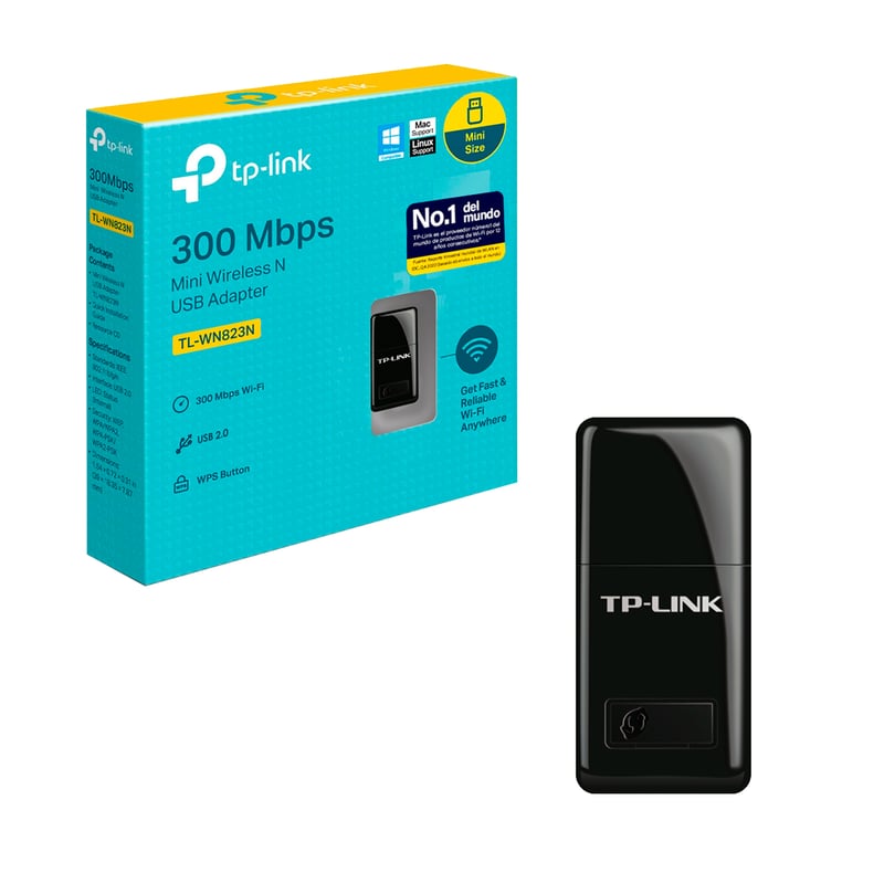 TP LINK Mini Adaptador Wifi Inalambrico N TP-Link TL-WN823N 300Mbps ...