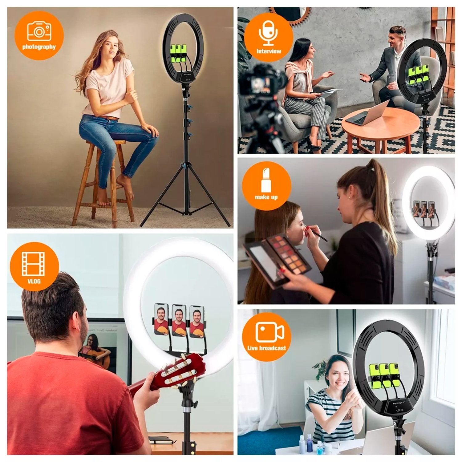 IRM Aro De Luz Gigante Profesional 56Cm Incluye Tripode | falabella.com