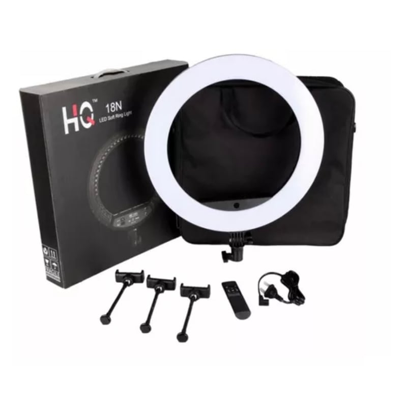 HQ RING LIGHT aro de luz profesional 18 pulgadas hq | falabella.com