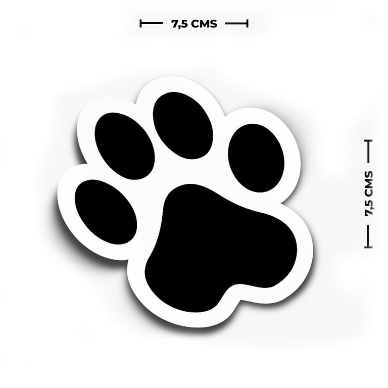 GENERICO Patita Pata Perro Sticker Vinil Adhesivo Auto Pegatina 75cm ...