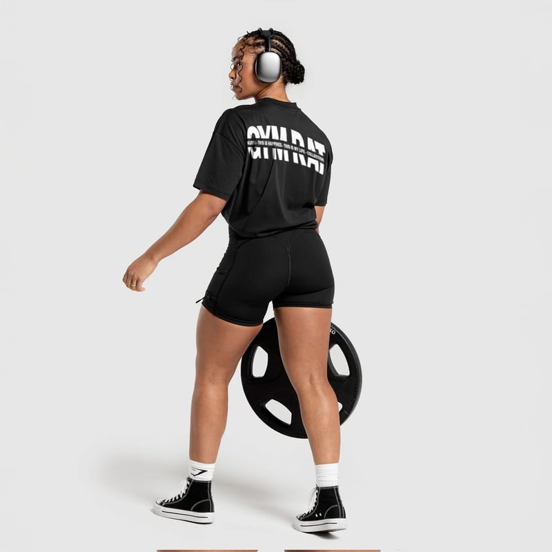 KUSSI COLLECTION Polera basic mujer Gym Rat Edicion Limitada Black ...
