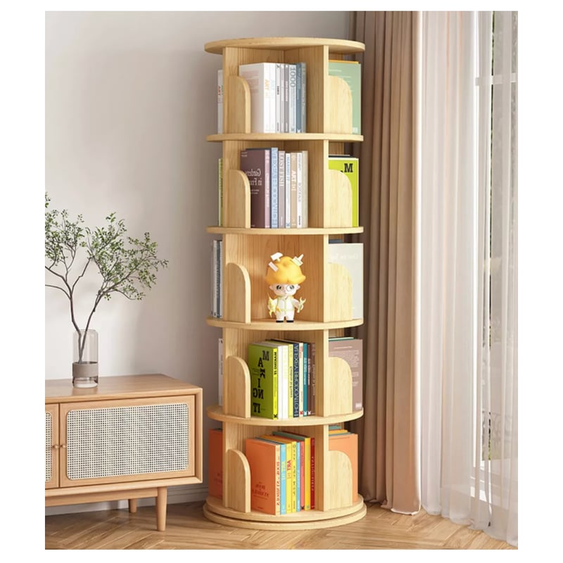 HOMER DESIGN Biblioteca Giratoria Librero Organizador Libros Alto 160cm ...