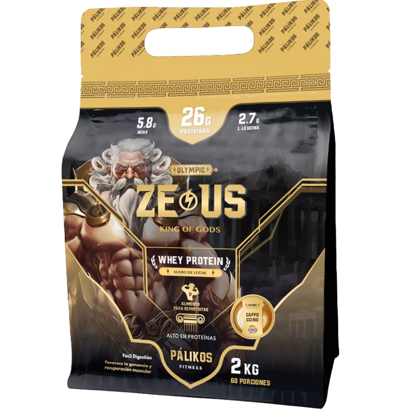 PALIKOS FITNESS Proteina Zeus 100% Whey Sabor Cappuccino Formato Doypack | falabella.com