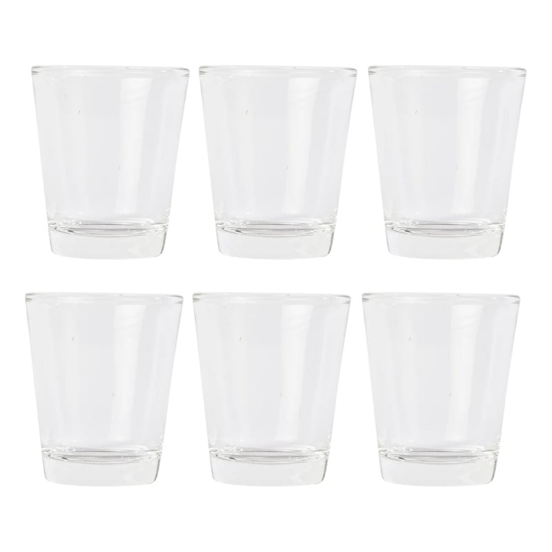 GENERICO Pack De 6 Vasos Shot De Vidrio De 50ml Para Tragos Y Postres | falabella.com
