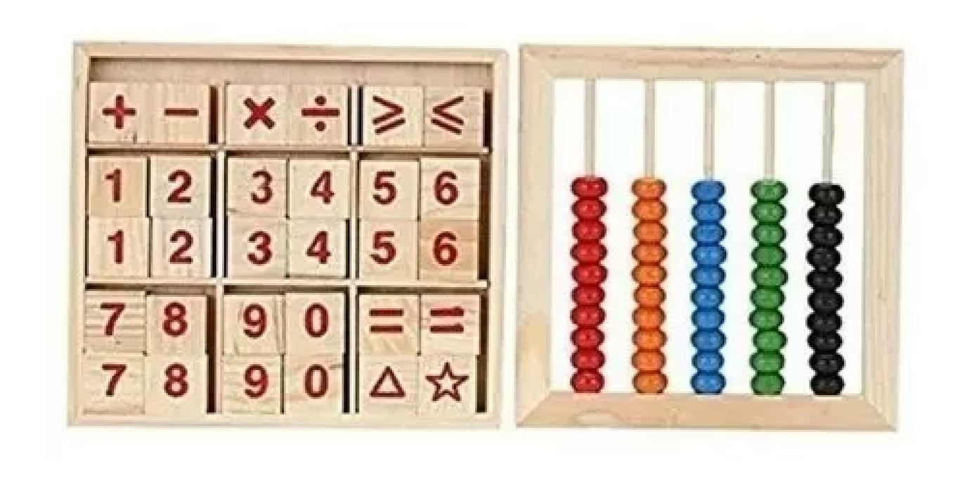 MONTESSORI WOOD Set Ábaco Con Bloques De Madera | falabella.com
