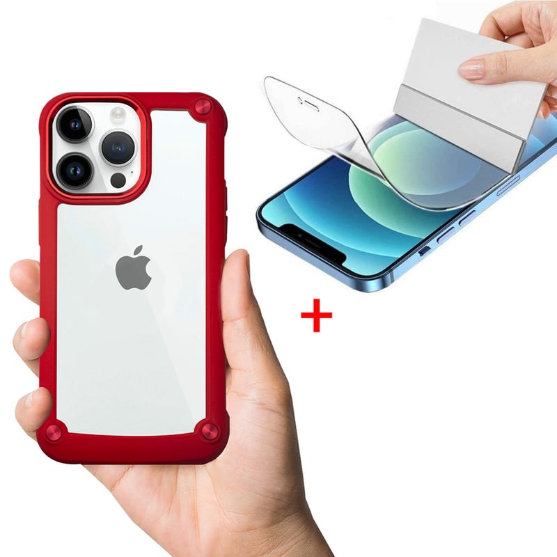 KBOD Carcasa Kbod Iron Case Para iPhone 15 Pro Max Azul Con Hidrogel ...