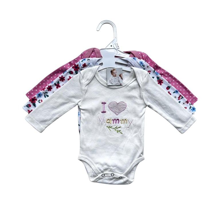 KIVARA Pack 3 Piluchos Body Bebe Set Bebe Niña | falabella.com